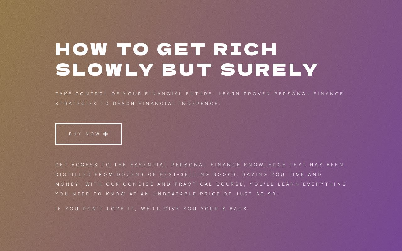 Get Rich Slow